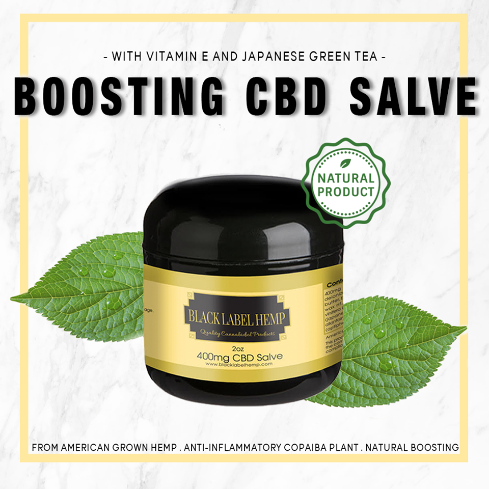 CBD Topical Salve 400mg - Black Label Hemp